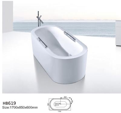 China Bathtubs, freestanding Bathtub without faucet , hand shower HB619 for sale