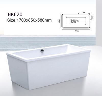 China Bathtubs, freestanding Bathtub without faucet , hand shower HB620 for sale
