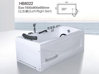 China Sanitary ware, Bathtubs, Jacuzzi, Massage bathtub,WHIRLPOOL HB8022 1500X850X650 for sale