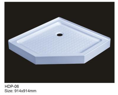 China Acrylic shower tray, shower basin,acrylic shower base HDP-06 for sale