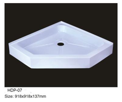 China Acrylic shower tray, shower basin,acrylic shower base HDP-07 for sale