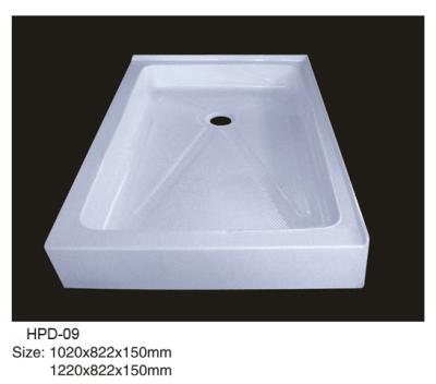 China Acrylic shower tray, shower basin,acrylic shower base HDP-09 for sale