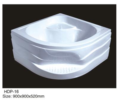China Acrylic shower tray, shower basin,acrylic shower base HDP-16 for sale