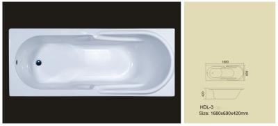 China Acrylic bathtub, simple bathtub, common bathtub,sanitary ware, bathroom bath tub HDL-03 for sale