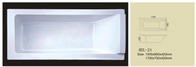 China Acrylic bathtub, simple bathtub, common bathtub,sanitary ware, bathroom bath tub HDL-24 for sale