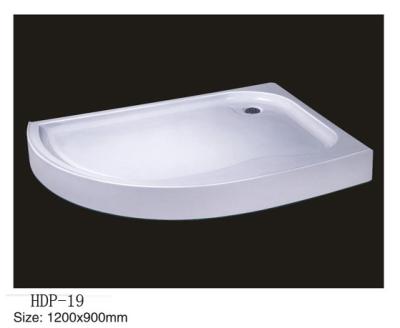 China Acrylic shower tray, shower basin,acrylic shower base HDP-19 1200X900 for sale