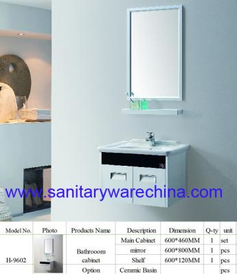 China Modern Alunimun bathroom cabinet / aluminum alloy bathroom cabinet/Mirror Cabinet /H-9602 for sale