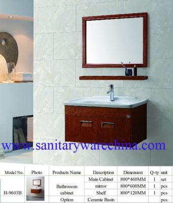 China Modern Alunimun bathroom cabinet / aluminum alloy bathroom cabinet/Mirror Cabinet /H-9603B for sale