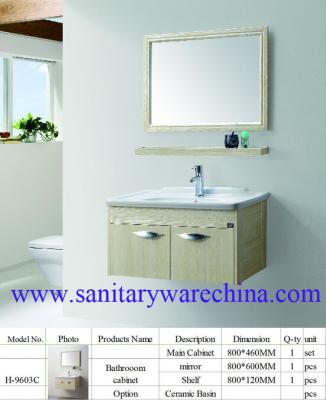 China Modern Alunimun bathroom cabinet / aluminum alloy bathroom cabinet/Mirror Cabinet /H-9603C for sale