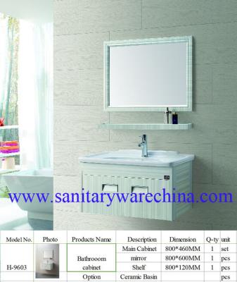China Modern Alunimun bathroom cabinet / aluminum alloy bathroom cabinet/Mirror Cabinet /H-9603 for sale