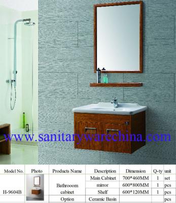 China Modern Alunimun bathroom cabinet / aluminum alloy bathroom cabinet/Mirror Cabinet /H-9604B for sale