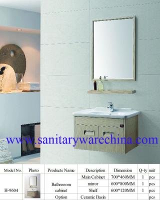 China Modern Alunimun bathroom cabinet / aluminum alloy bathroom cabinet/Mirror Cabinet /H-9604 for sale