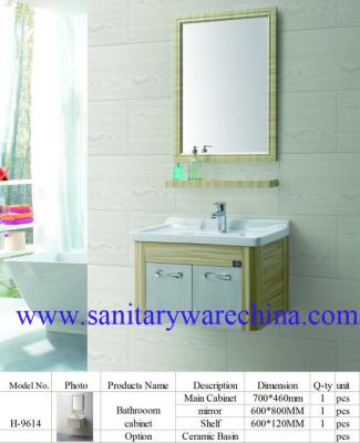 China Modern Alunimun Bathroom Vanity/ aluminum alloy bathroom cabinet/Mirror Cabinet /H-9614 for sale