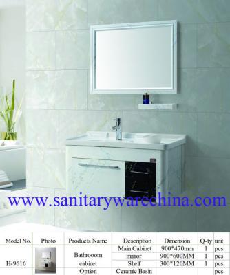 China Modern Alunimun Bathroom Vanity/ aluminum alloy bathroom cabinet/Mirror Cabinet /H-9616 for sale