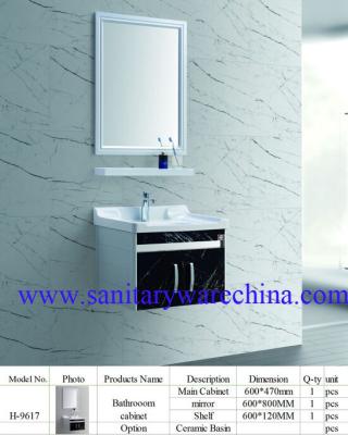 China Modern Alunimun Bathroom Vanity/ aluminum alloy bathroom cabinet/Mirror Cabinet /H-9617 for sale
