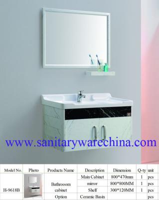 China Modern Alunimun Bathroom Vanity/ aluminum alloy bathroom cabinet/Mirror Cabinet /H-9618B for sale