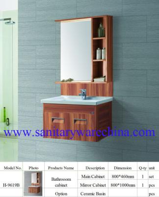 China Modern Alunimun Bathroom Vanity/ aluminum alloy bathroom cabinet/Mirror Cabinet /H-9619B for sale