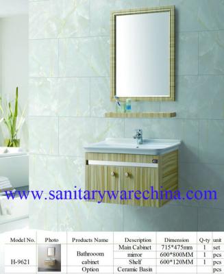 China Modern Alunimun Bathroom Vanity/ aluminum alloy bathroom cabinet/Mirror Cabinet /H-9621 for sale