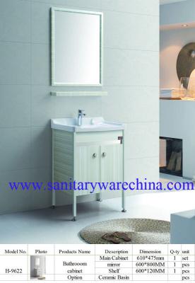 China Modern Alunimun Bathroom Vanity/ aluminum alloy bathroom cabinet/Mirror Cabinet /H-9622 for sale