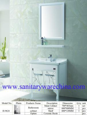 China Modern Alunimun Bathroom Vanity/ aluminum alloy bathroom cabinet/Mirror Cabinet /H-9624 for sale