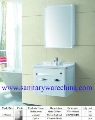 China Modern Alunimun Bathroom Vanity/ aluminum alloy bathroom cabinet/Mirror Cabinet H-9624D for sale