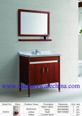 China Modern Alunimun Bathroom Vanity/ aluminum alloy bathroom cabinet/Mirror Cabinet /H-9631 for sale