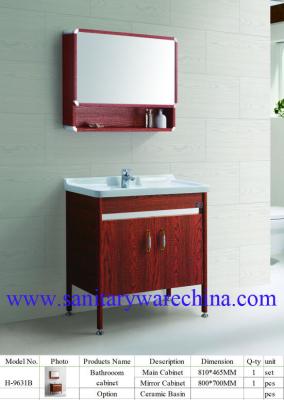 China Modern Alunimun Bathroom Vanity/ aluminum alloy bathroom cabinet/Mirror Cabinet /H-9631B for sale