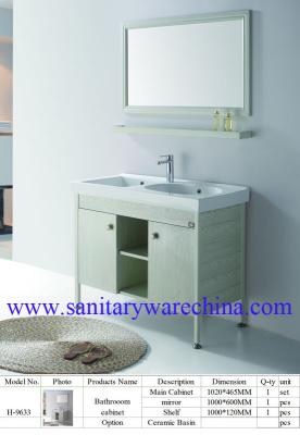 China Modern Alunimun Bathroom Vanity/ aluminum alloy bathroom cabinet/Mirror Cabinet /H-9633 for sale