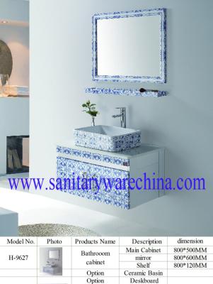 China Modern Alunimun Bathroom Vanity/ aluminum alloy bathroom cabinet/Mirror Cabinet /H-9627 for sale