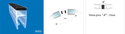 China Sealing Strips/waterproof magnetic strips/shower door seals/PVC Magnetic Seal 008D for sale