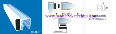 China Sealing Strips/waterproof magnetic strips/shower door seals/PVC Magnetic Seal 008GF for sale