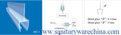 China Sealing Strips/waterproof strips/shower door seals/PVC Seal 001A for sale