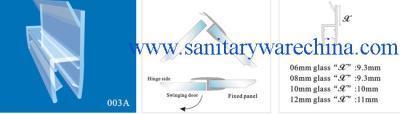 China Sealing Strips/waterproof strips/shower door seals/PVC Seal 003A for sale