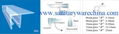 China Sealing Strips/waterproof strips/shower door seals/PVC Seal 004 for sale