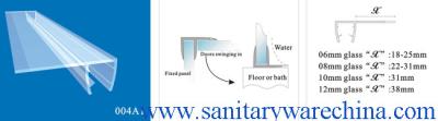 China Sealing Strips/waterproof strips/shower door seals/PVC Seal 004A1 for sale