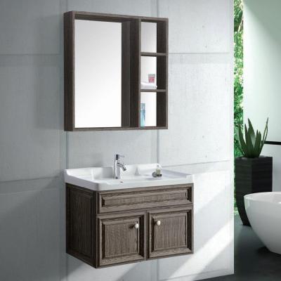 China Modern Alunimun Bathroom Vanity/ all aluminum bathroom cabinet/Mirror Cabinet /DB-8114A 800X460mm for sale