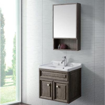 China Modern Alunimun Bathroom Vanity/ all aluminum bathroom cabinet/Mirror Cabinet /DB-8114 600X460mm for sale