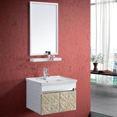 China Modern Alunimun Bathroom Vanity/ all aluminum bathroom cabinet/Mirror Cabinet /DB-8129B 600X460mm for sale