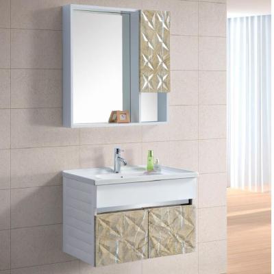 China Modern Alunimun Bathroom Vanity/ all aluminum bathroom cabinet/Mirror Cabinet /DB-8129 800X460mm for sale