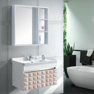 China Modern Alunimun Bathroom Vanity/ all aluminum bathroom cabinet/Mirror Cabinet /DB-8146A,800X450mm for sale