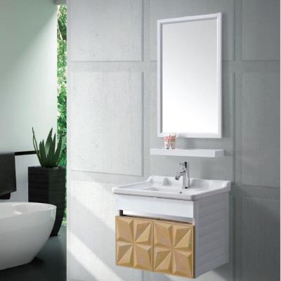 China Modern Alunimun Bathroom Vanity/ all aluminum bathroom cabinet/Mirror Cabinet /DB-8151 600X450mm for sale