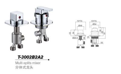 China Bathtub mixer,Faucet,T-3002B2A2 for sale
