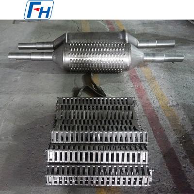 China 1.4865 Cast Drive Roller Cast Link Belt Durable Conveying Combination for sale