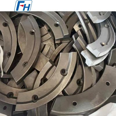 China Concrete Mixer Wear Blades (Curved Type) | FH® Ni-Hard Alloy Blades for sale
