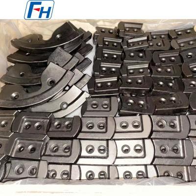 China Concrete Mixer Wear Blades (Flat Curved Type) | FH® High Chromium Alloy Wear Parts for sale