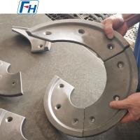 China Concrete Mixer Wear Blades (Arc Type Multi-Hole) | FH® Ni Hard Cast Iron Wear Parts for sale