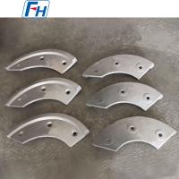 China Concrete Mixer Wear Blades (Arc Type Multi-Hole) | FH® Ni Hard Cast Iron Wear Parts for sale