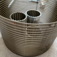 China Flat Filter Stainless Steel Wedge Wire Mesh For Vibrating Sieve Rectangle Hole for sale