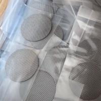 China Bright Silver 304 Stainless Steel Wire Mesh Filter Round Disc 1 - 5 Layers Structure for sale
