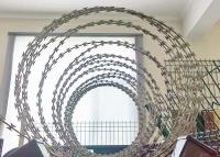 China Anti Climbing Single Double Spiral Concertina Razor Wire BTO-22 BTO-30 Size for sale